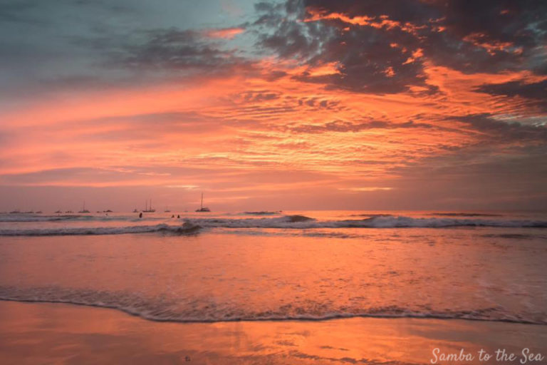 Tamarindo Costa Rica Sunset - August 2016 - Samba to the Sea